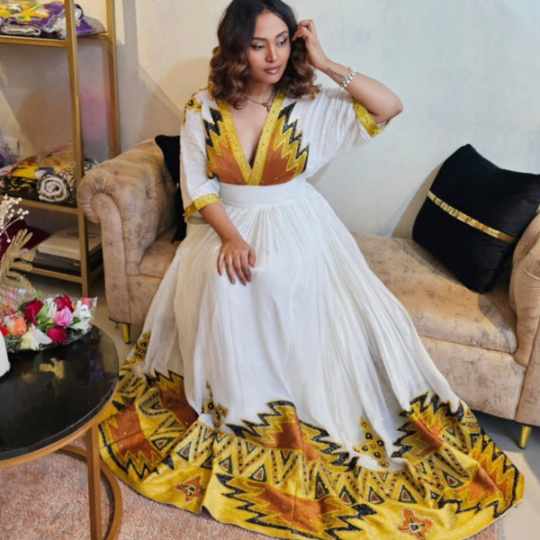 Adanu Habesha Dress - EthiopianClothing.Net