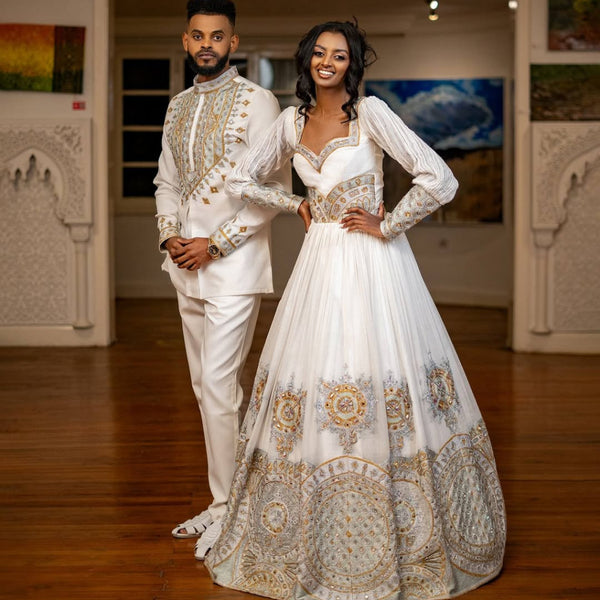 Asmeret Ethiopian Weeding Clothes - EthiopianClothing.Net
