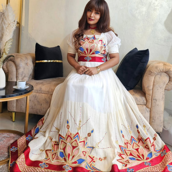 Atsede Habesha Dress - EthiopianClothing.Net