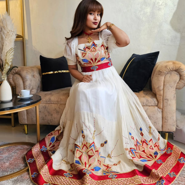 Atsede Habesha Dress - EthiopianClothing.Net