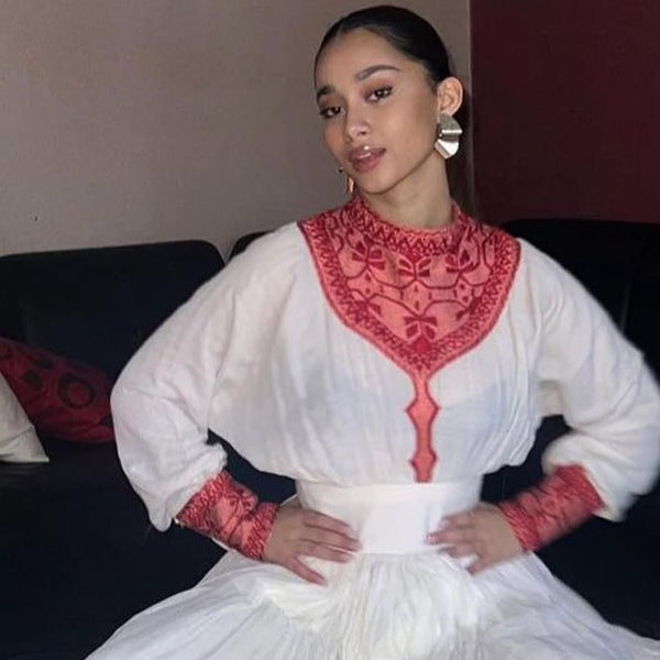 Bisrat Tradtional Dress - EthiopianClothing.Net