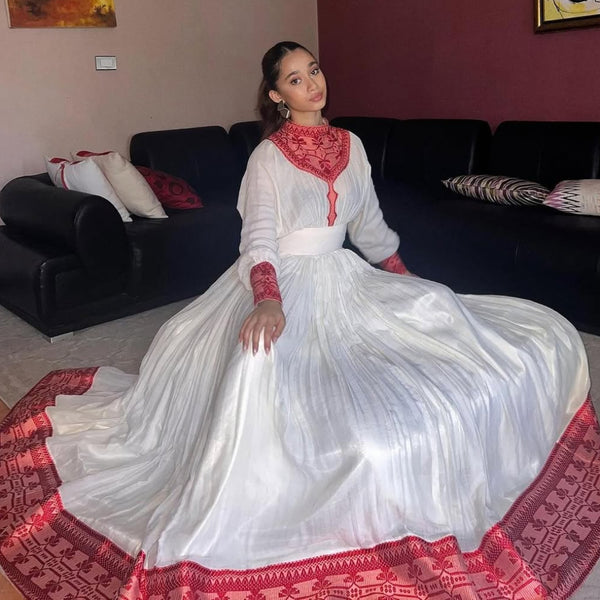 Bisrat Tradtional Dress - EthiopianClothing.Net