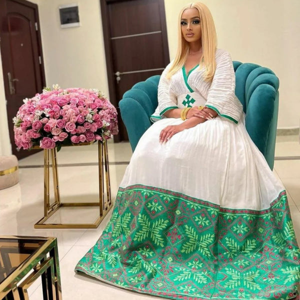 Hlina Ethiopian Dress - EthiopianClothing.Net