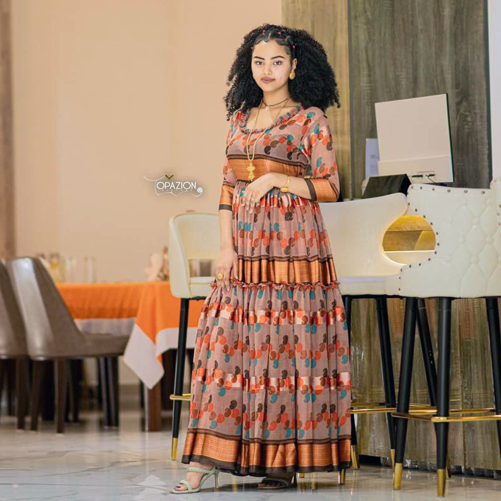 Ethiopian Chiffon Dresses - EthiopianClothing.Net