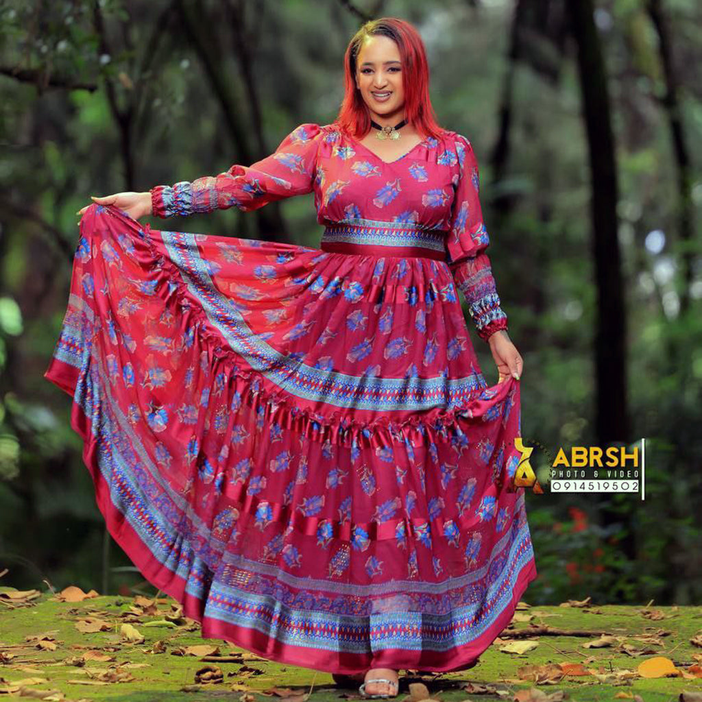 Ethiopian Chiffon Dresses - EthiopianClothing.Net