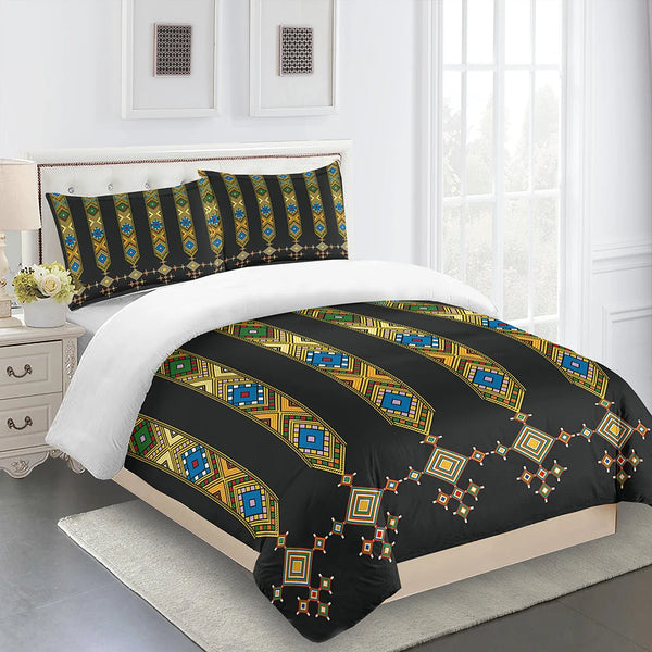 Luxury Bohemian Style Ethiopian Tilet Pattern Duvet Cover ...
