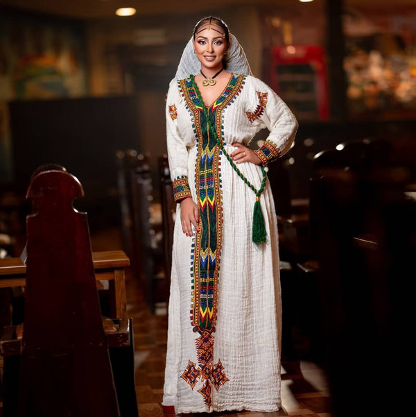 Habesha Ashenda Dress - EthiopianClothing.Net