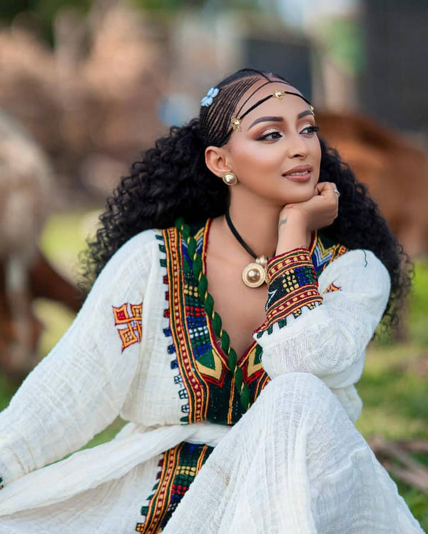Habesha Ashenda Dress - EthiopianClothing.Net