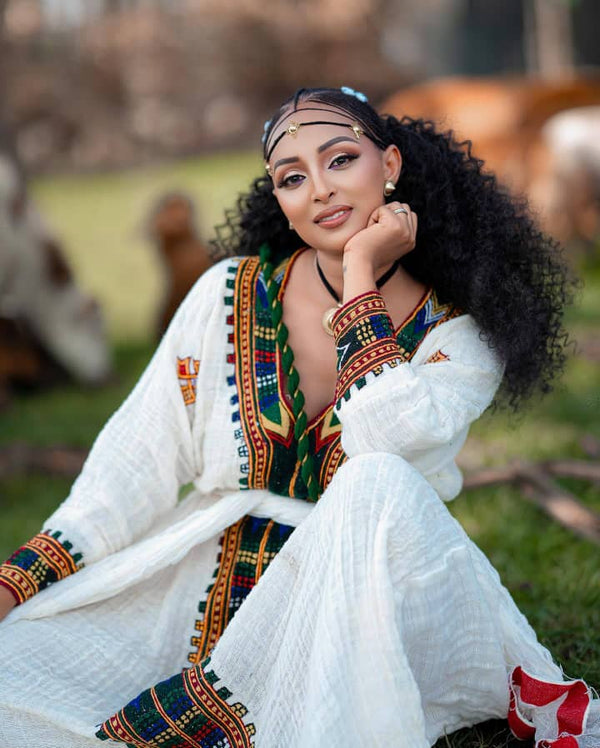 Habesha Ashenda Dress - EthiopianClothing.Net