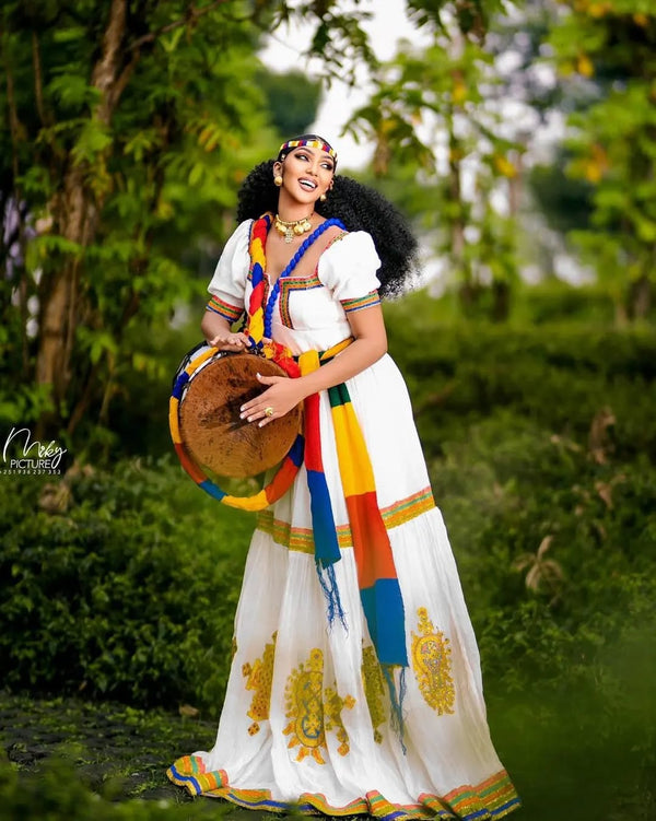 Ashenda Bloom: A Dress That Celebrates You - EthiopianClothing.Net