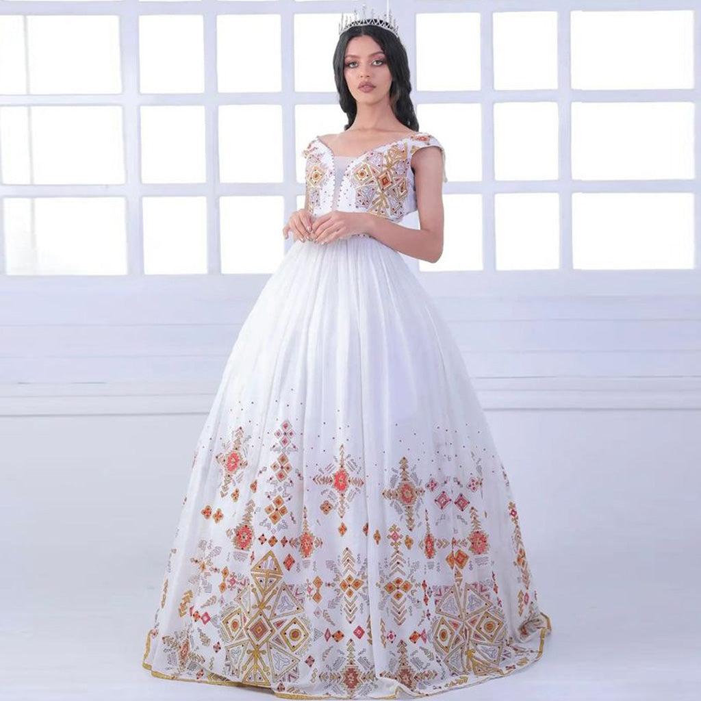 Bemnet Eritrean Wedding Dress - EthiopianClothing.Net