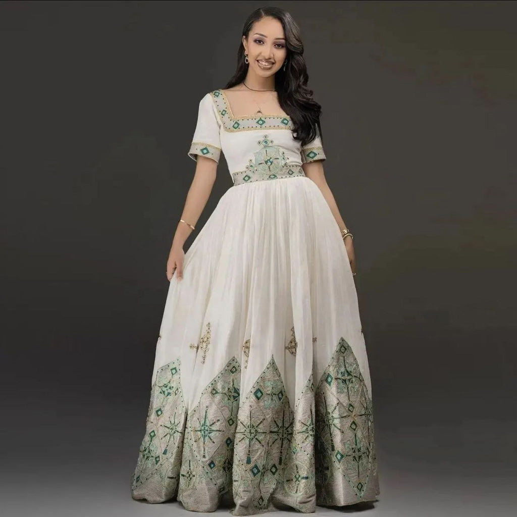 Amari Ethiopian Wedding Dress - EthiopianClothing.Net
