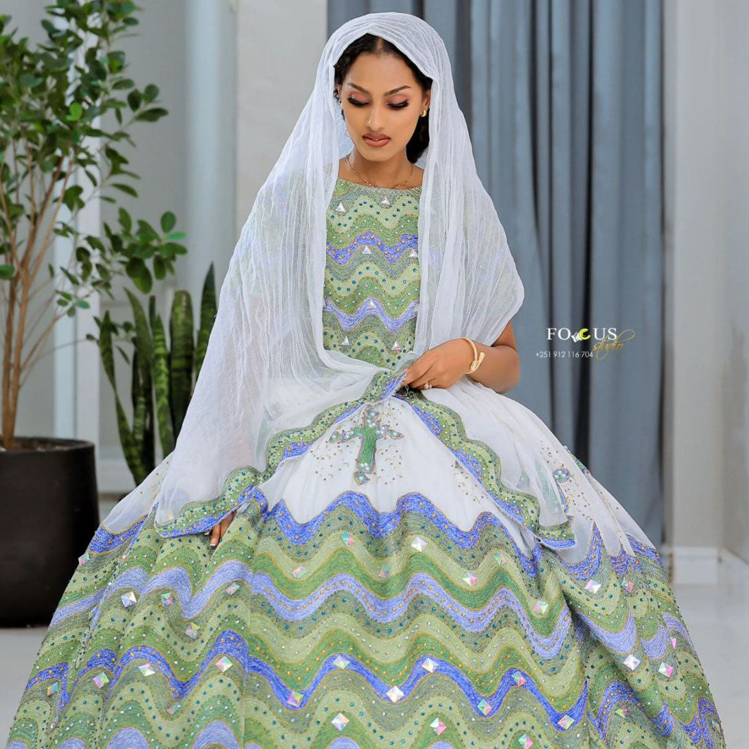 Traditional Ethiopian, Eritrean, Habesha Wedding Dresses ...