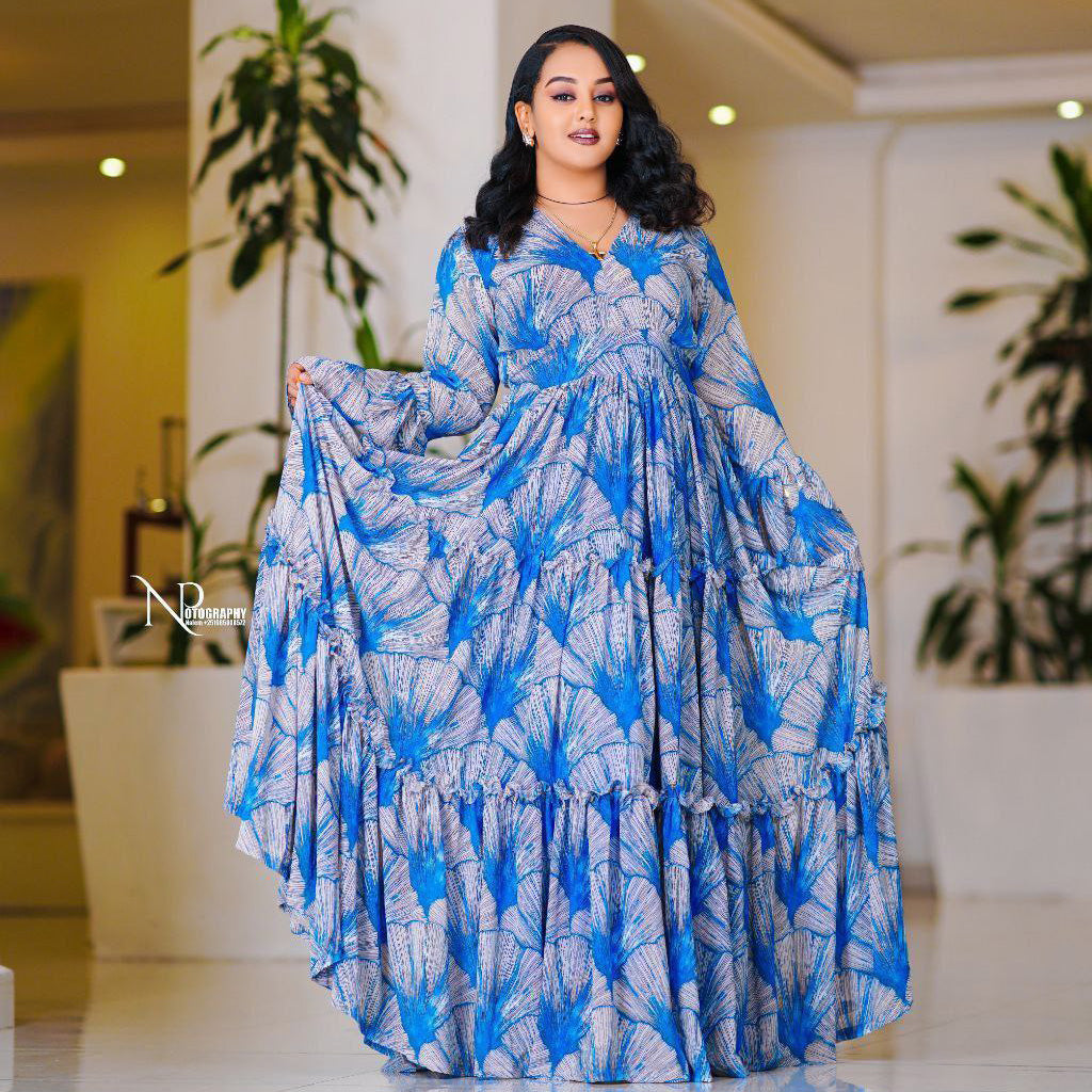 Ethiopian Chiffon Dresses - EthiopianClothing.Net