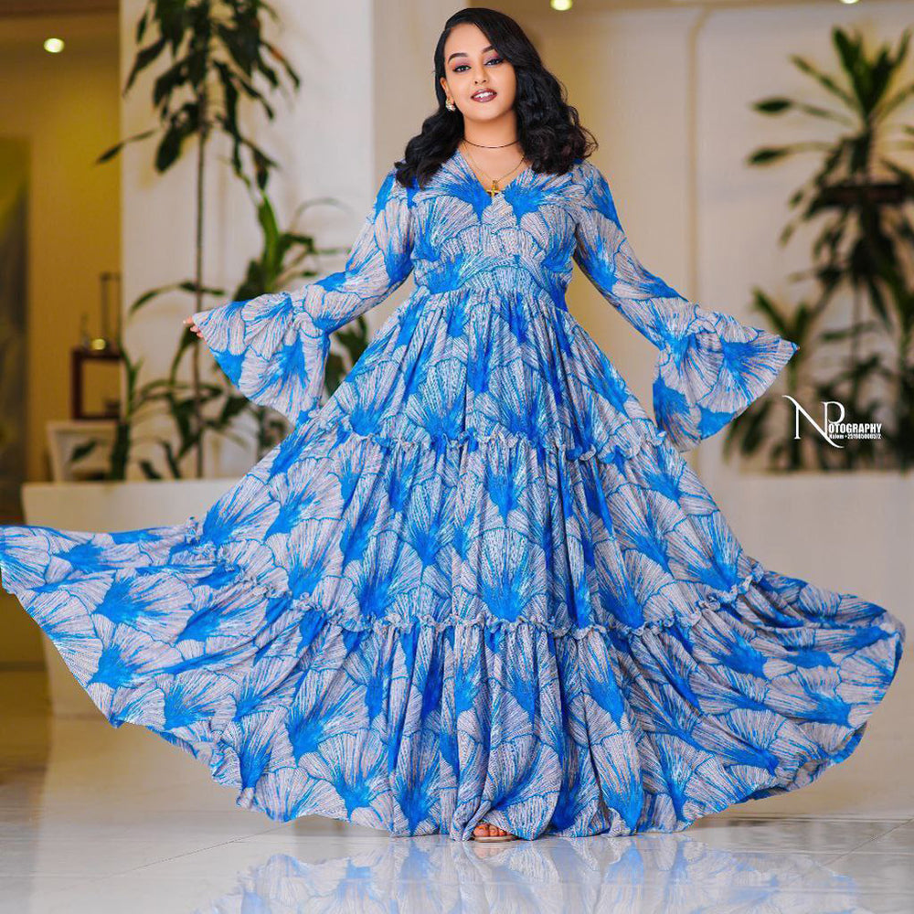 Ethiopian Chiffon Dresses - EthiopianClothing.Net
