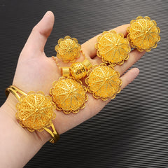 Ethiopian Gold Plated Bridal Jewelry Sets EthiopianClothing.Net