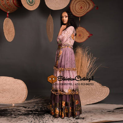 Ethiopian Chiffon Dresses - EthiopianClothing.Net