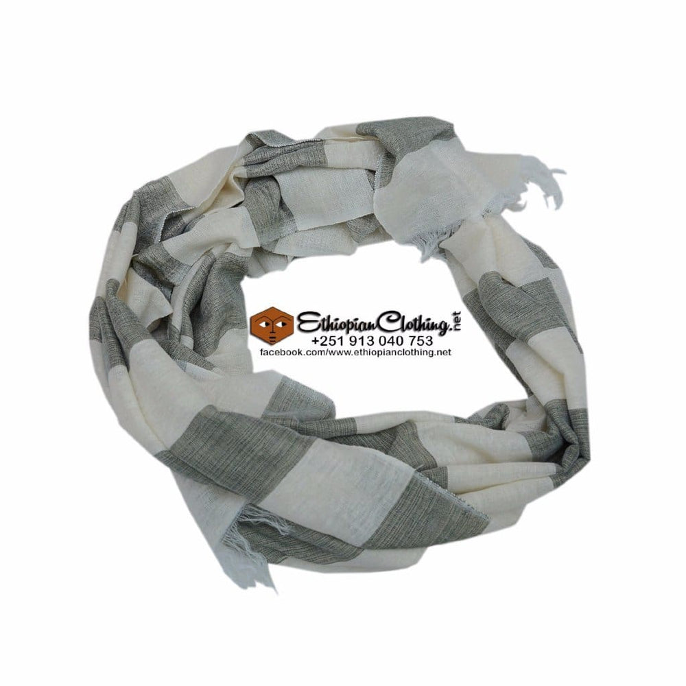 Handmade Ethiopian cotton Scarf - EthiopianClothing.Net